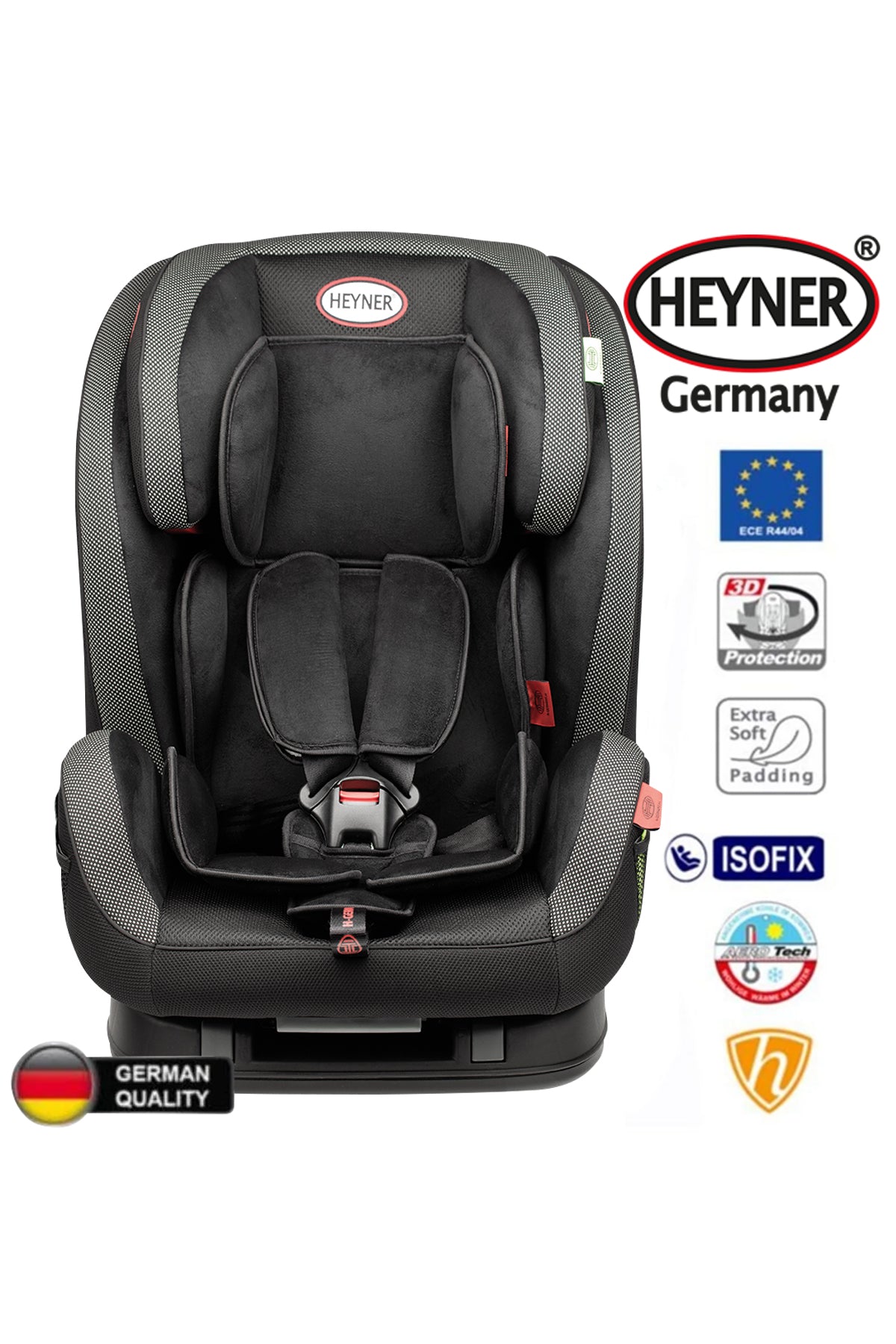 Heyner Multifix Aero Plus 9-36kg Isofix Oto Koltuğu Pantera Black I,II – Heyner Türkiye